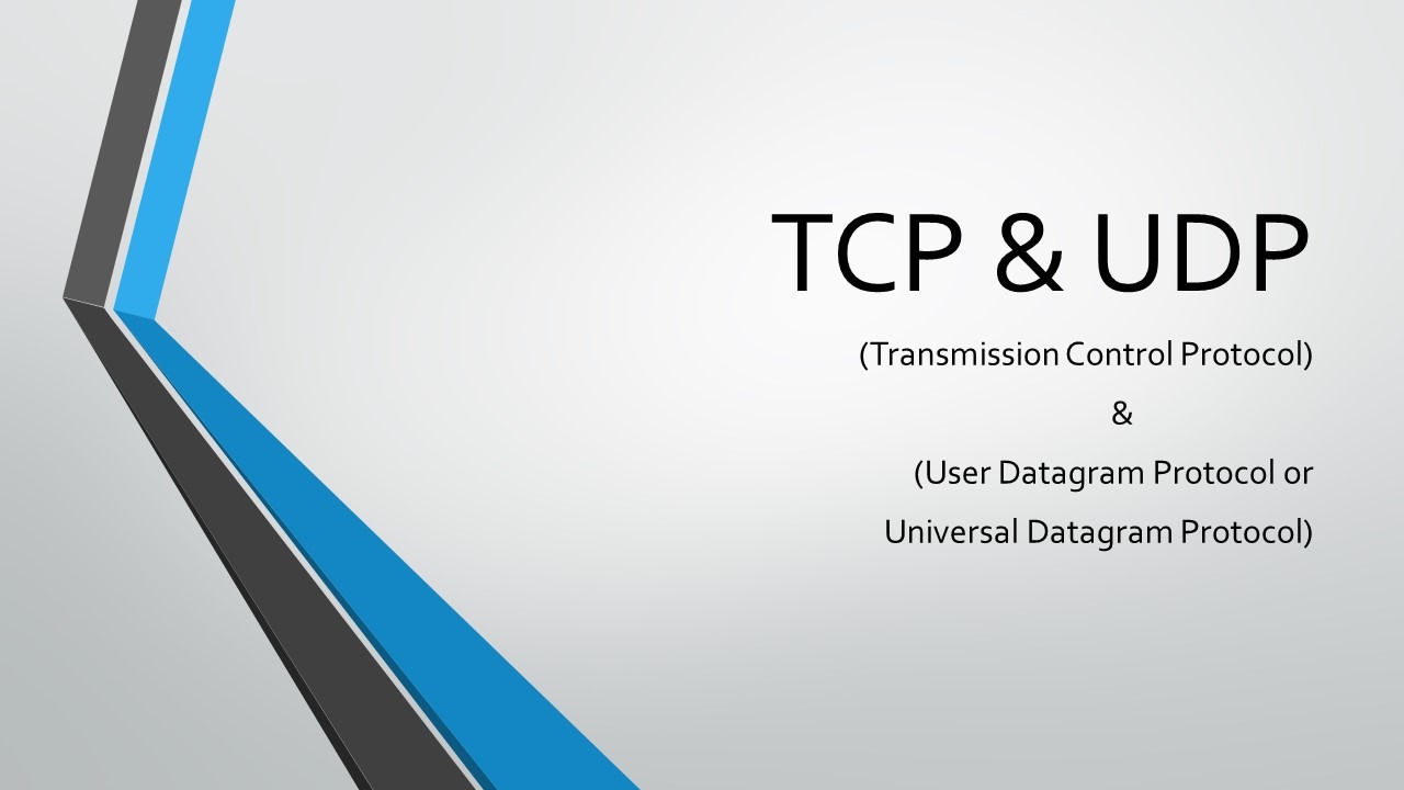 TCP and UDP - NetworkMIT